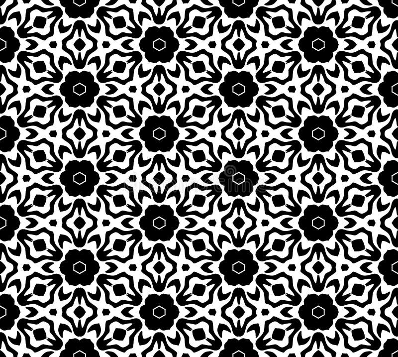 Black and White Repeat Pattern Vector and Seamless Background Image ...