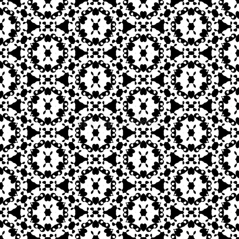 Black and White Repeat Pattern Vector and Seamless Background Image ...