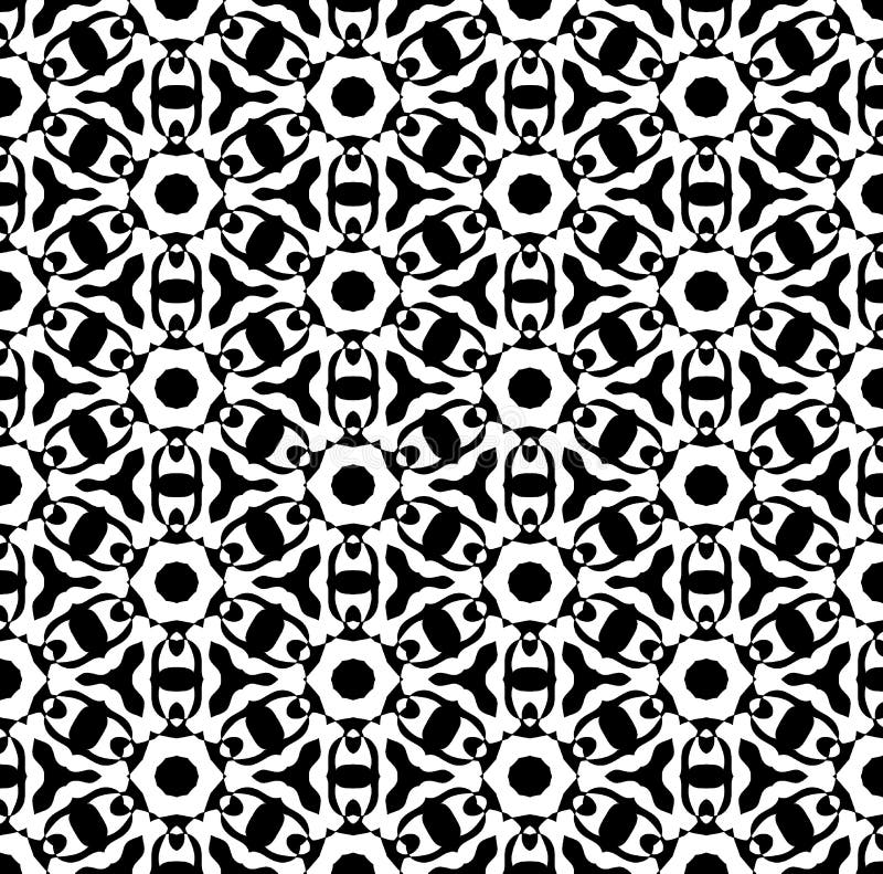Black and White Repeat Pattern Vector and Seamless Background Image ...