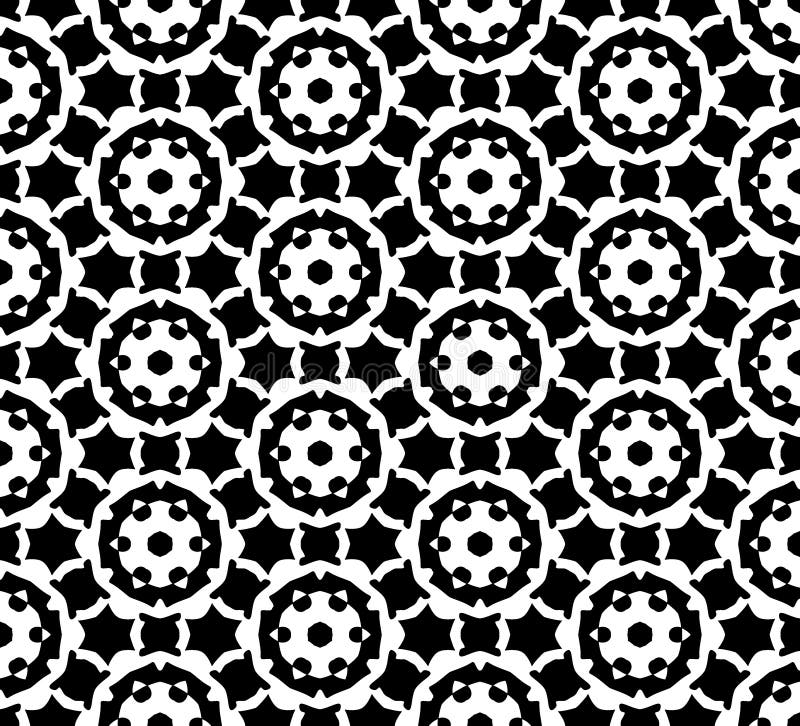 Black and White Repeat Pattern Vector and Seamless Background Image ...