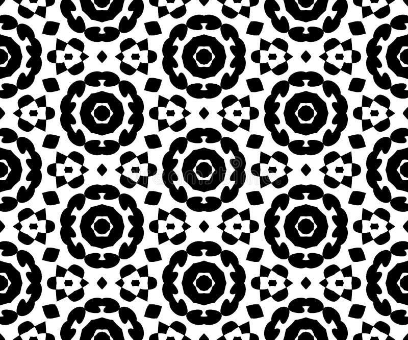 Black and White Repeat Pattern Vector and Seamless Background Image ...