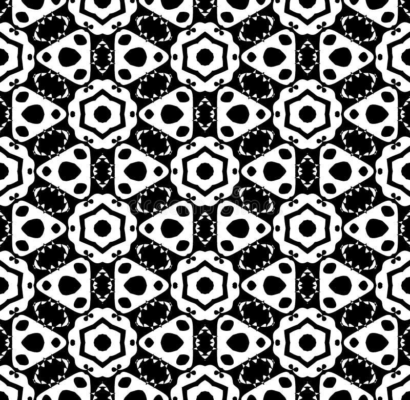 Black and White Repeat Pattern Vector and Seamless Background Image ...