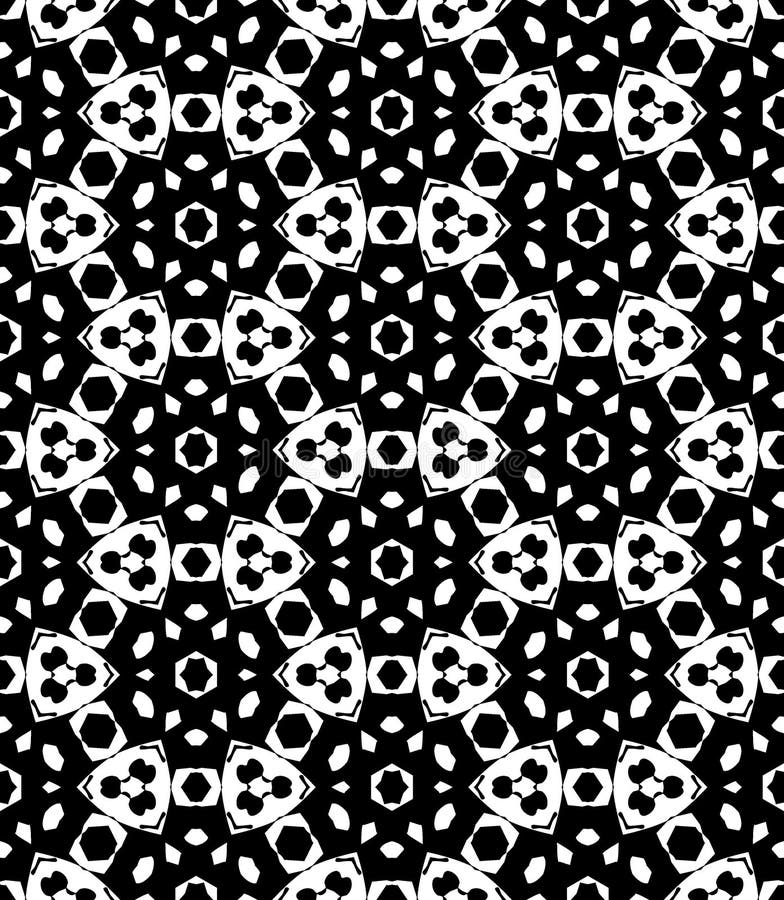 Black and White Repeat Pattern Vector and Seamless Background Image ...