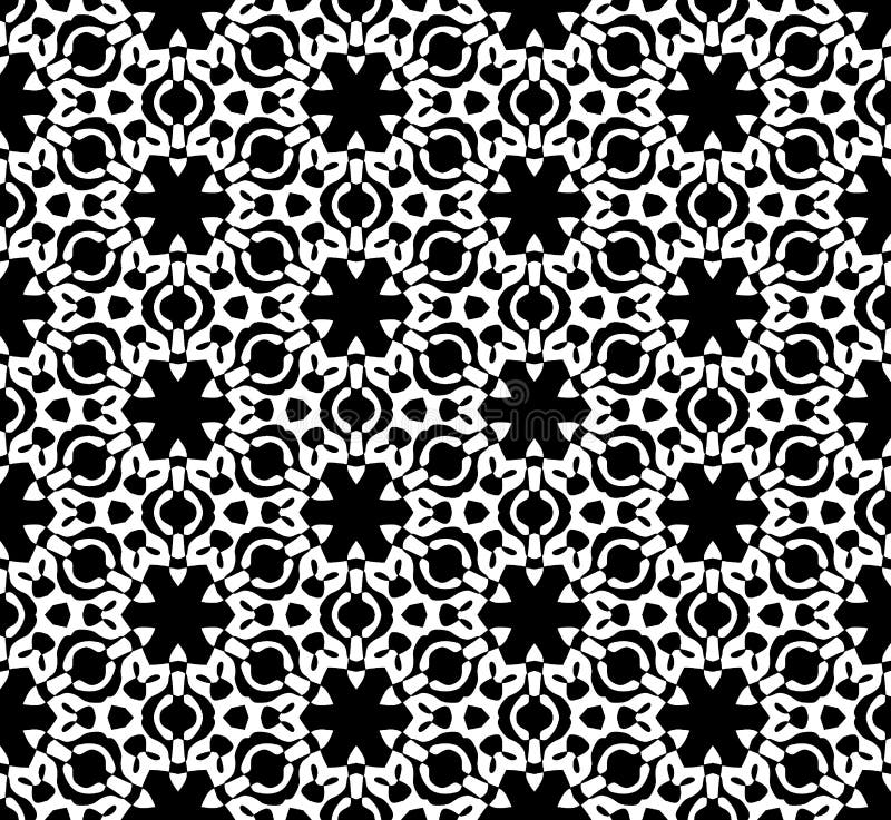 Black and White Repeat Pattern Vector and Seamless Background Image ...