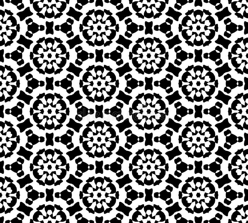 Black and White Repeat Pattern Vector and Seamless Background Image ...