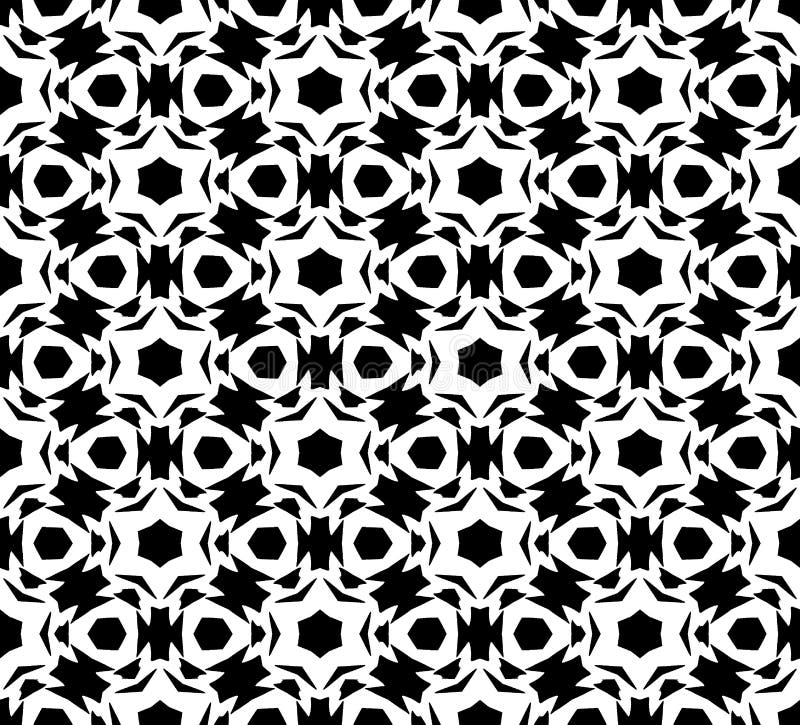 Black and White Repeat Pattern Vector and Seamless Background Image ...