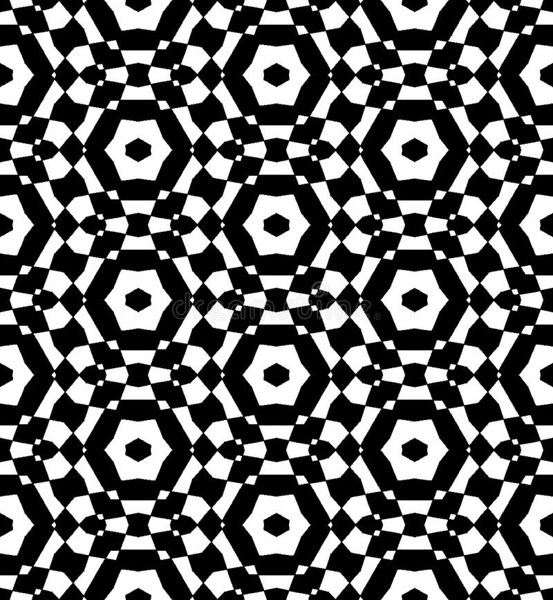 Black And White Repeat Pattern And Vector Image Abstract Background ...