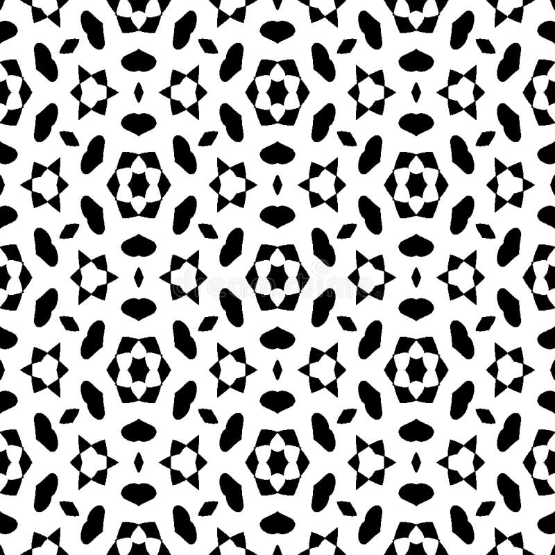 Black And White Repeat Pattern And Vector Image Abstract Background ...