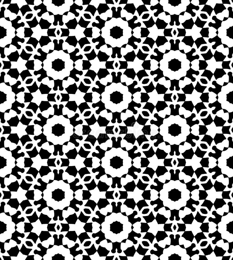 Black and White Repeat Seamless Pattern Vector Image Design Stock ...