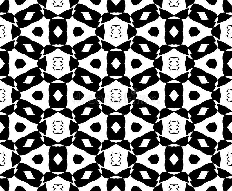 Black And White Repeat Pattern And Vector Image Abstract Background ...