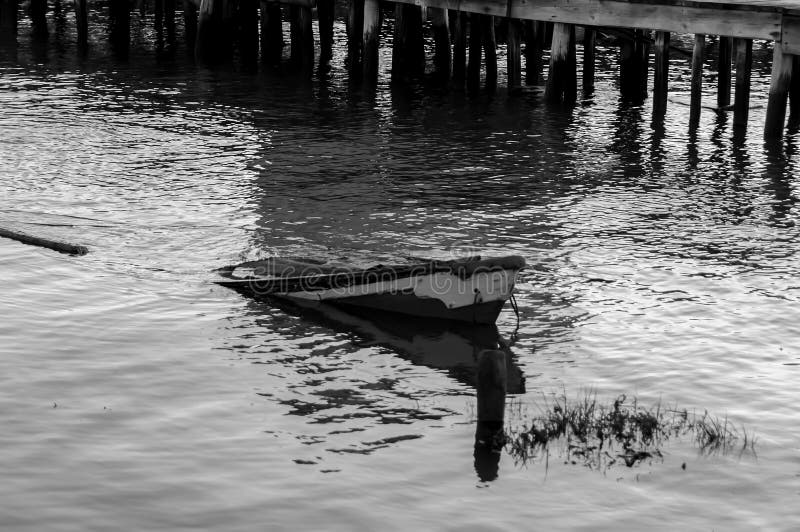 Black and White River Landscape Stock Image - Image of view, weather ...