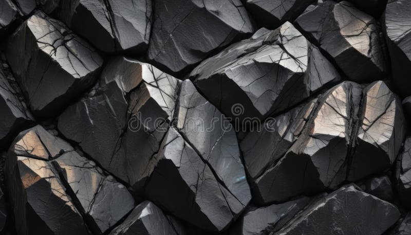 Black White Rock Texture Background Stock Illustration - Illustration ...