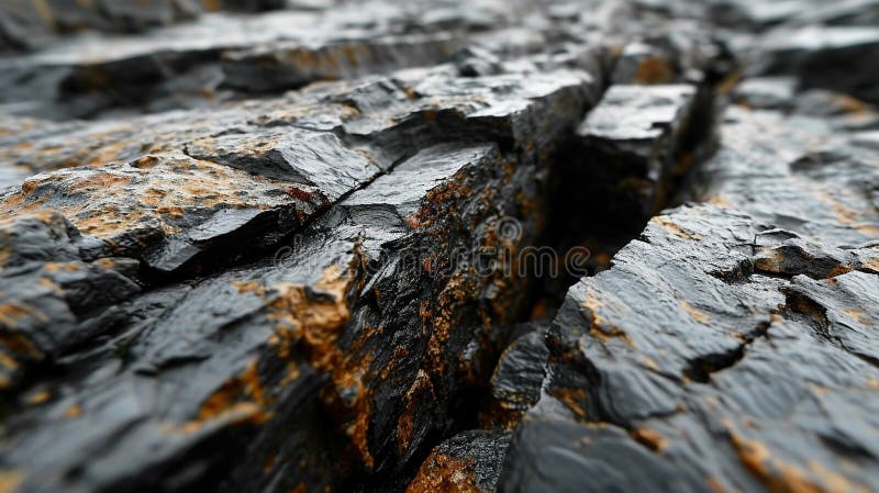 Black and White Rock Texture Cracked Layered Mountain Surface Stock ...