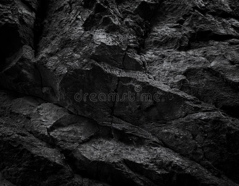 Black White Rock Texture with Cracks. Rough Surface Mountain Surface ...