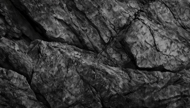 Black White Rock Texture. Rough Mountain Surface. Close-up. Stone ...