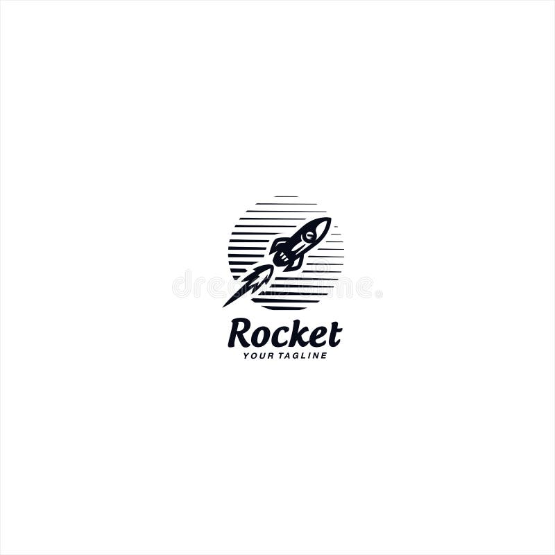 Rocket Logo Design Template Idea Stock Vector - Illustration of ...