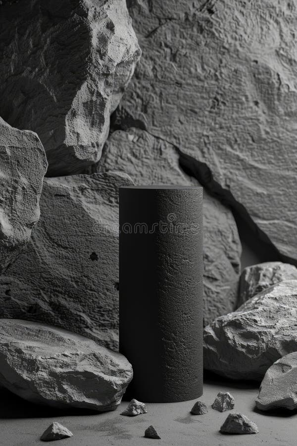 Black White Rocks Cylinder Stock Photos - Free & Royalty-Free Stock ...