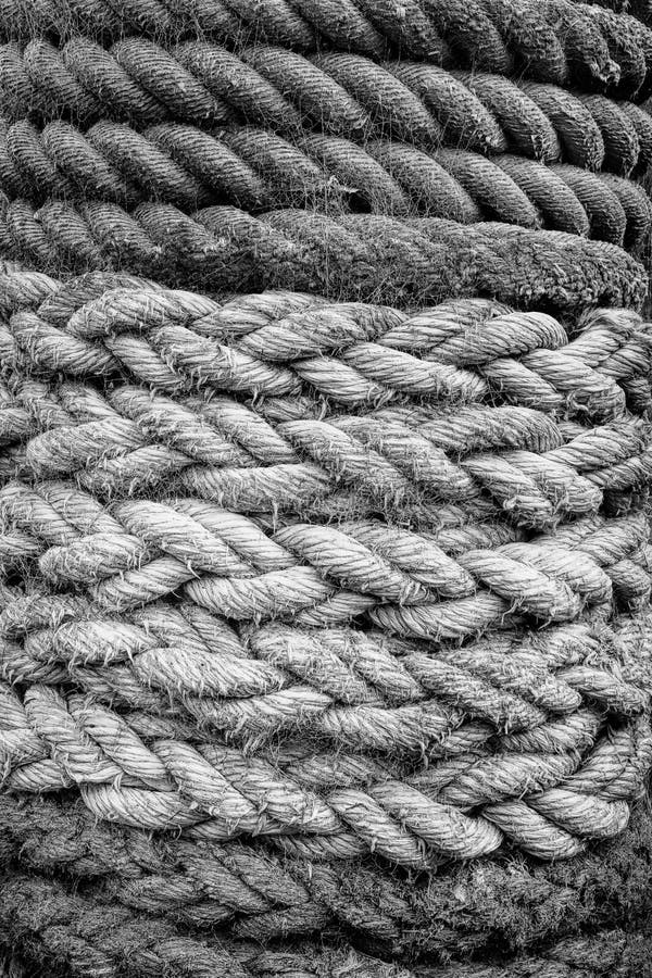 Black and White Rope Texture Stock Image - Image of repetition, marine ...