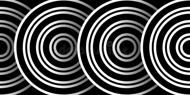 Black and White Round Circles Overlap Background. Abstract Geometric ...