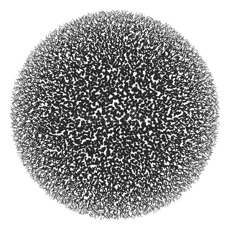 Black and White Round Pattern. Abstract Background Vector Illustration ...