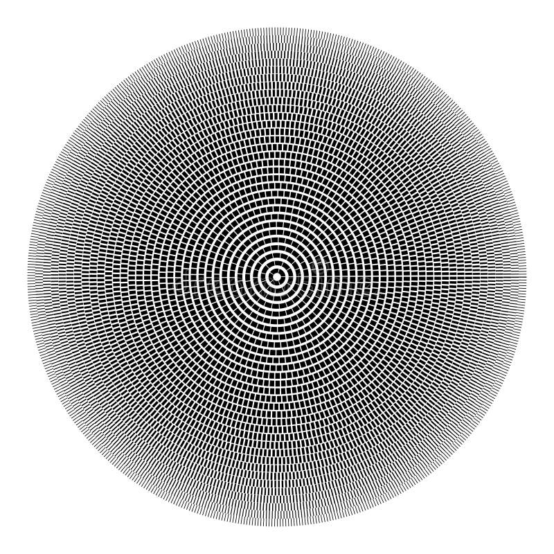 Black and White Round Pattern. Abstract Background Vector Illustration ...