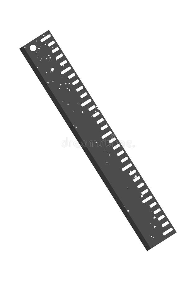 Black and White Ruler Icon with Grunge Texture. Stock Vector ...