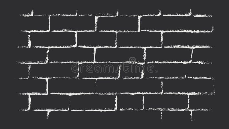 Black and White Rustic Brick Wall Texture Stock Vector - Illustration ...