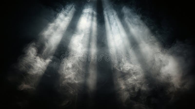 Beam of Light Cutting through Darkness Stock Image - Image of focus ...