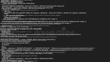 Black & White Screen Coding Hacker Concept Animation with Glitch ...