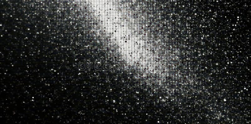 Black and White Screen Showing Heavy Scanline Distortion and Pixelation ...