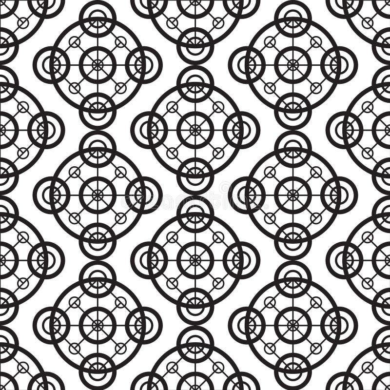 Black and White Seamless Background Pattern Ornament. Modern Stylish ...