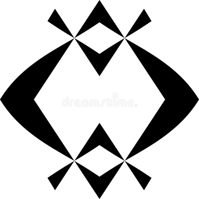 Black And White Seamless Decorative Element Stock Vector Illustration