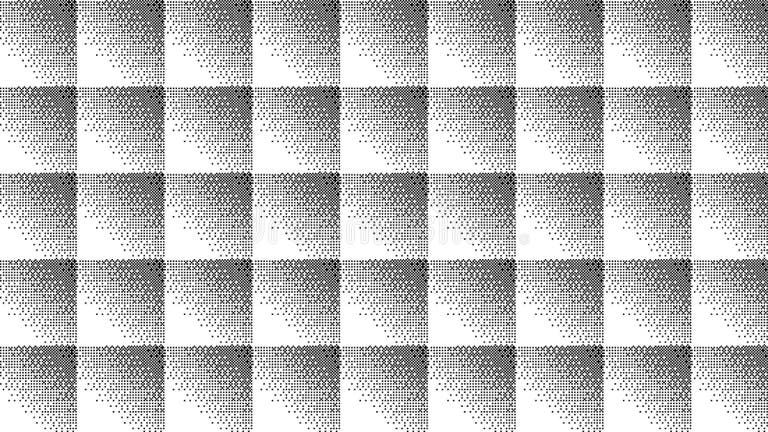 Black and White Seamless Geometric Bitmap Pattern Background Stock ...