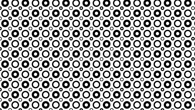 Black and White Seamless Geometric Circle Pattern Background Graphic ...
