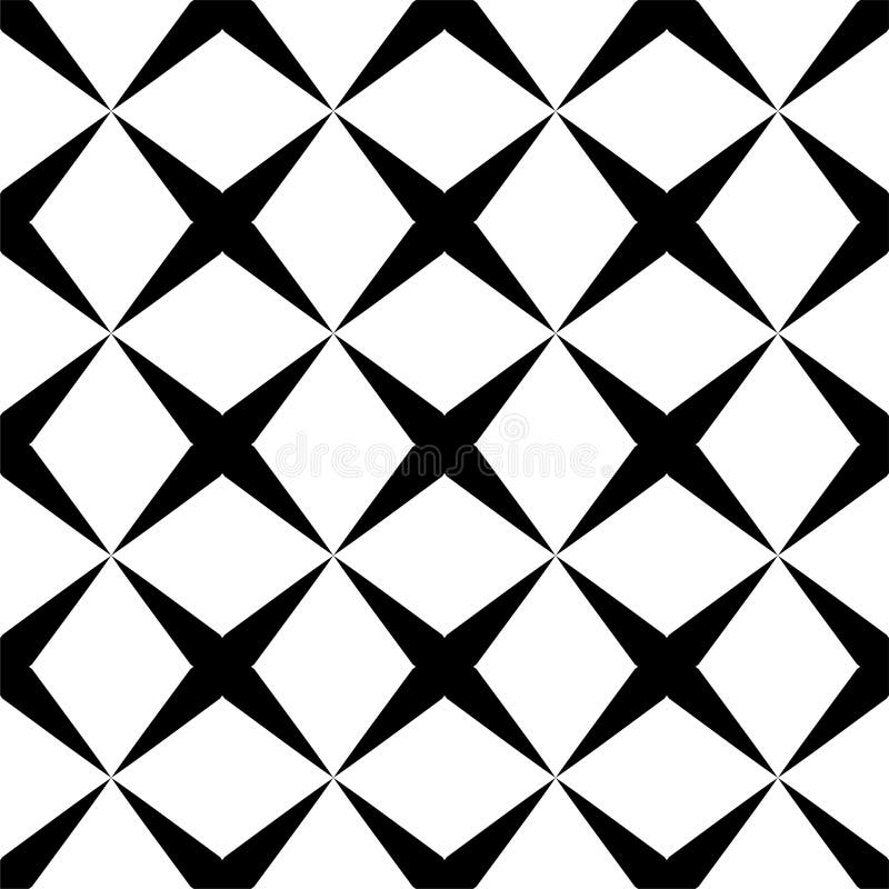 Black and White Seamless and Geometrical Pattern Stock Vector ...
