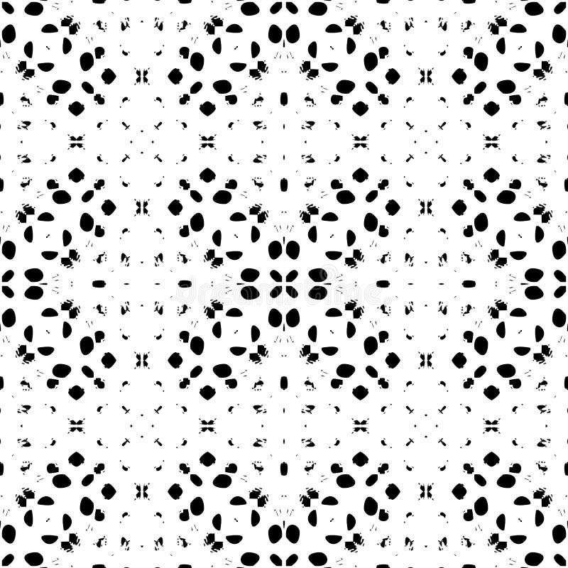 Black and White Seamless Grunge Dust Messy Pattern. Aged Design Element ...