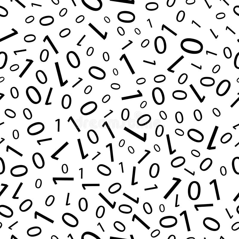 Binary Code Vector Seamless Pattern Stock Vector Illustration Of Electronic Binary 99903848