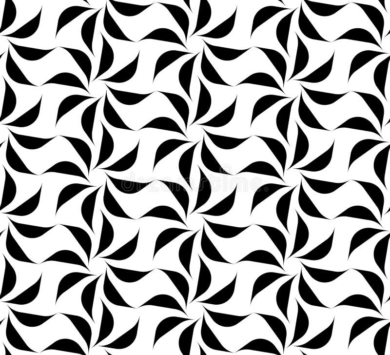 Black and White Seamless Pattern with Flower Style, Abstract Bac Stock ...