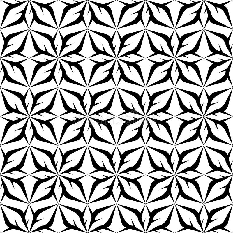 Black and White Seamless Pattern Modern Stylish, Abstract Background ...