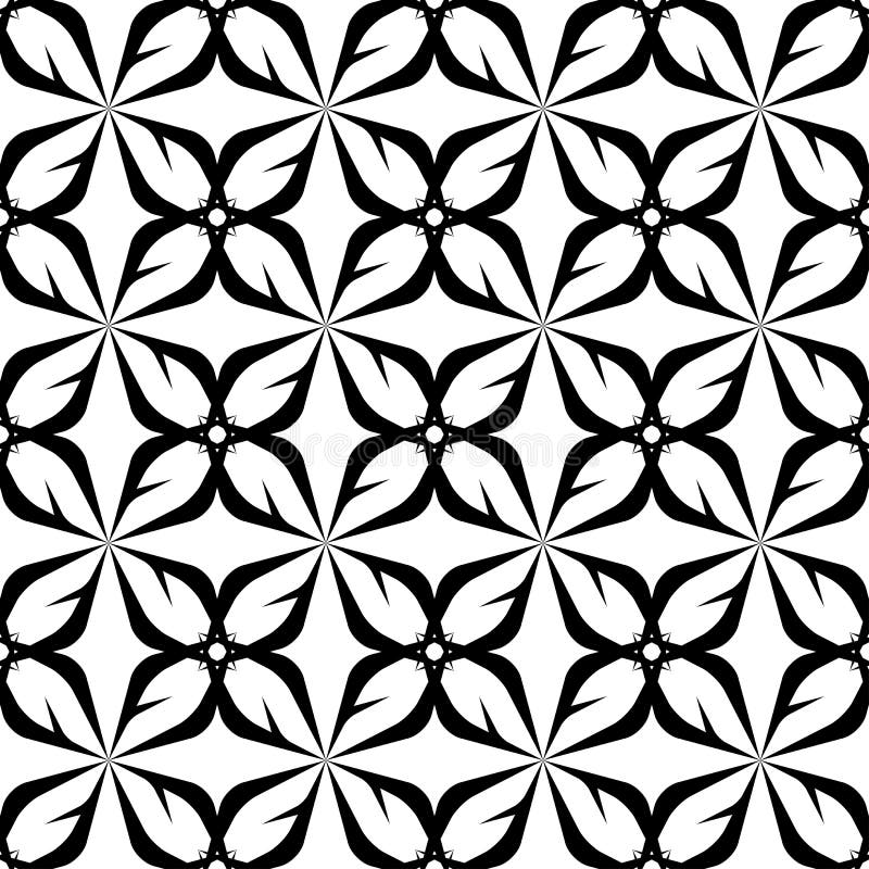 Black and White Seamless Pattern Modern Stylish Stock Vector ...