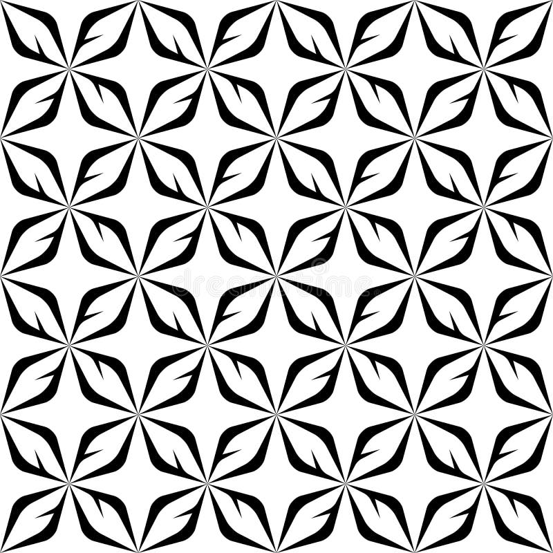 Black and White Seamless Pattern Modern Stylish, Abstract Background ...