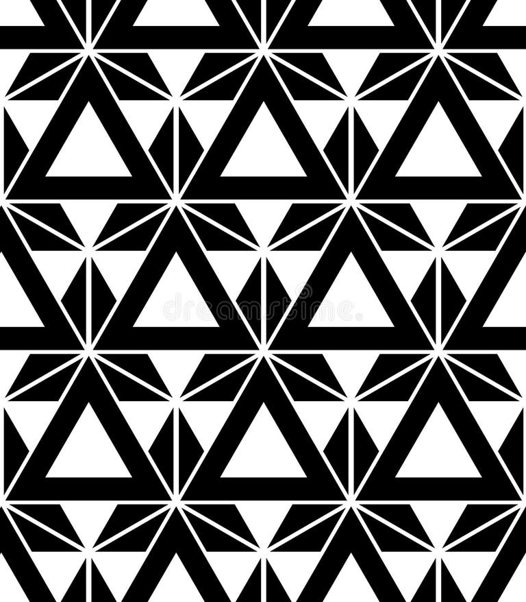 Black White Seamless Pattern Sacred Geometry Stock Illustrations ...