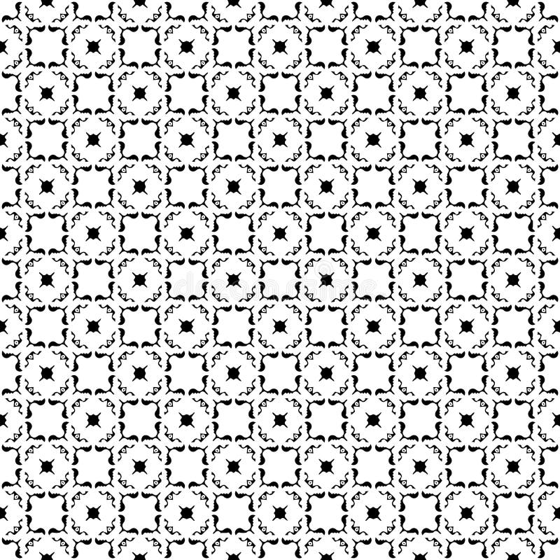 Black and White Seamless Pattern Texture. Greyscale Ornamental Graphic ...