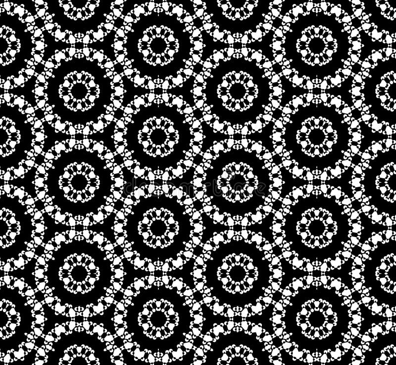 Black and White Seamless Repeat Pattern and Background Vector Image ...