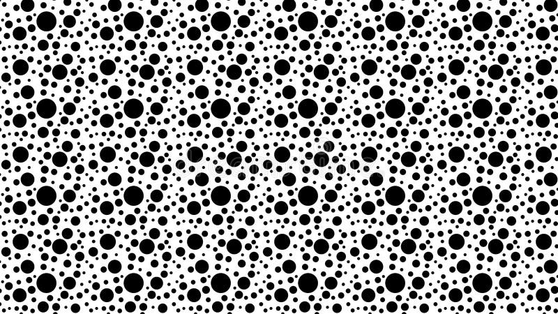 Black and White Seamless Scattered Dots Pattern Vector Image Stock ...