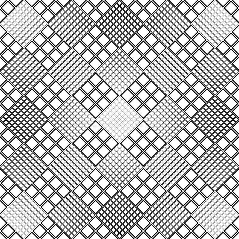 Black and White Abstract Square Pattern Background Design Stock Vector ...