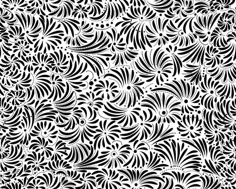 Black and White Seamless Texture Stock Vector - Illustration of white ...