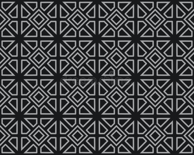 Black-and White Seamless Tile Pattern Illustration Stock Illustration ...