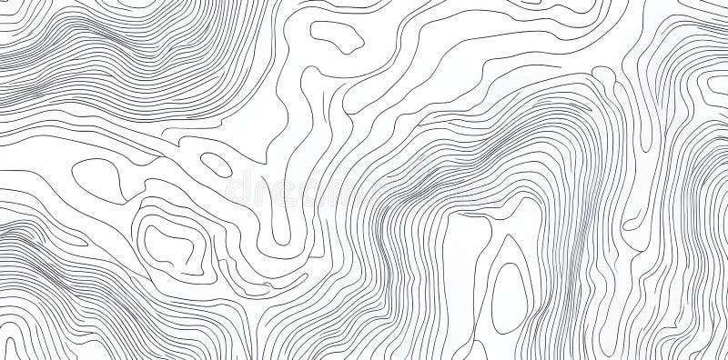 A Black and White Seamless Topography and Geography Map Grid Abstract ...