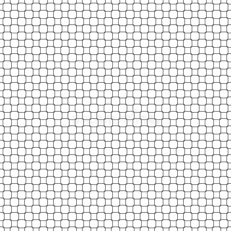 Black and White Seamless Wire Checks Geometrical Pattern Stock Vector ...